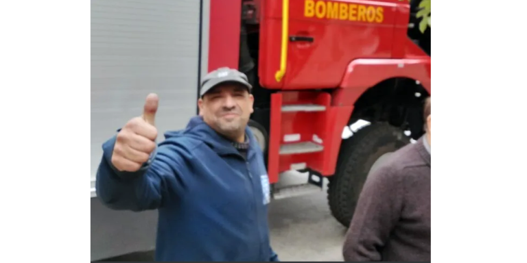 Funcionario policial rescató persona con discapacidad en un incendio en ...